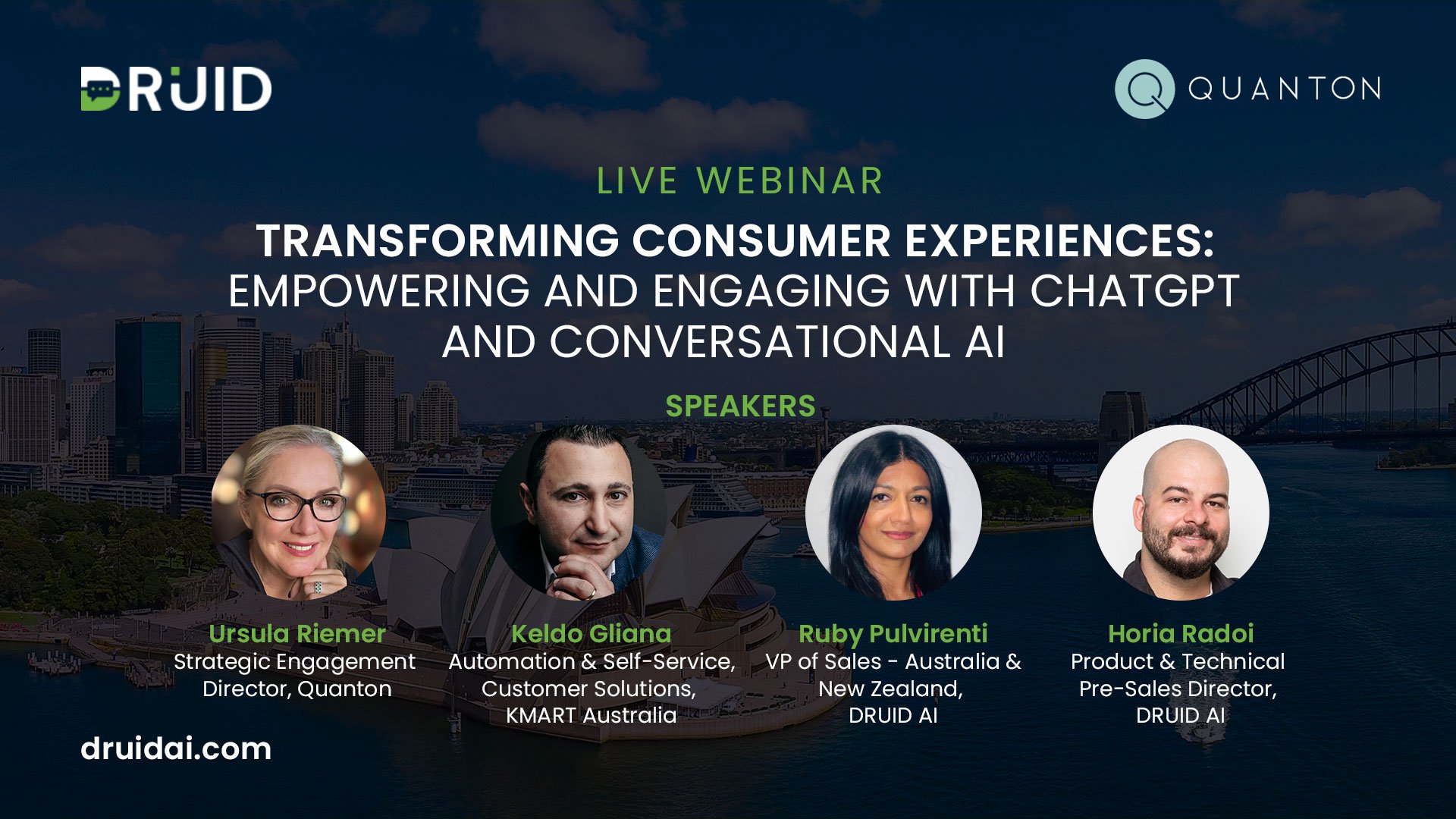 Webinars and events - DRUID Conversational AI